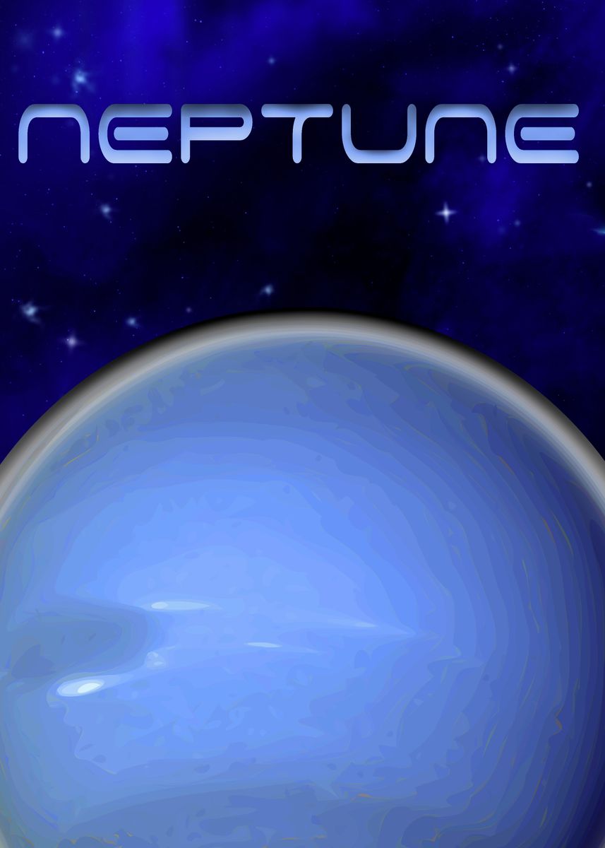 'Neptune planet' Poster, picture, metal print, paint by NicolaStudio ...
