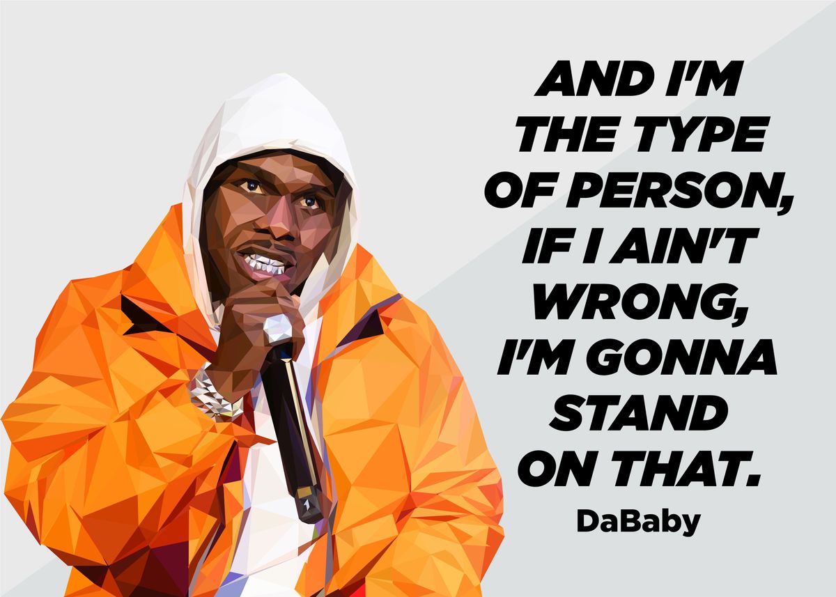 'Dababy' Poster by Lowpoly Posters | Displate