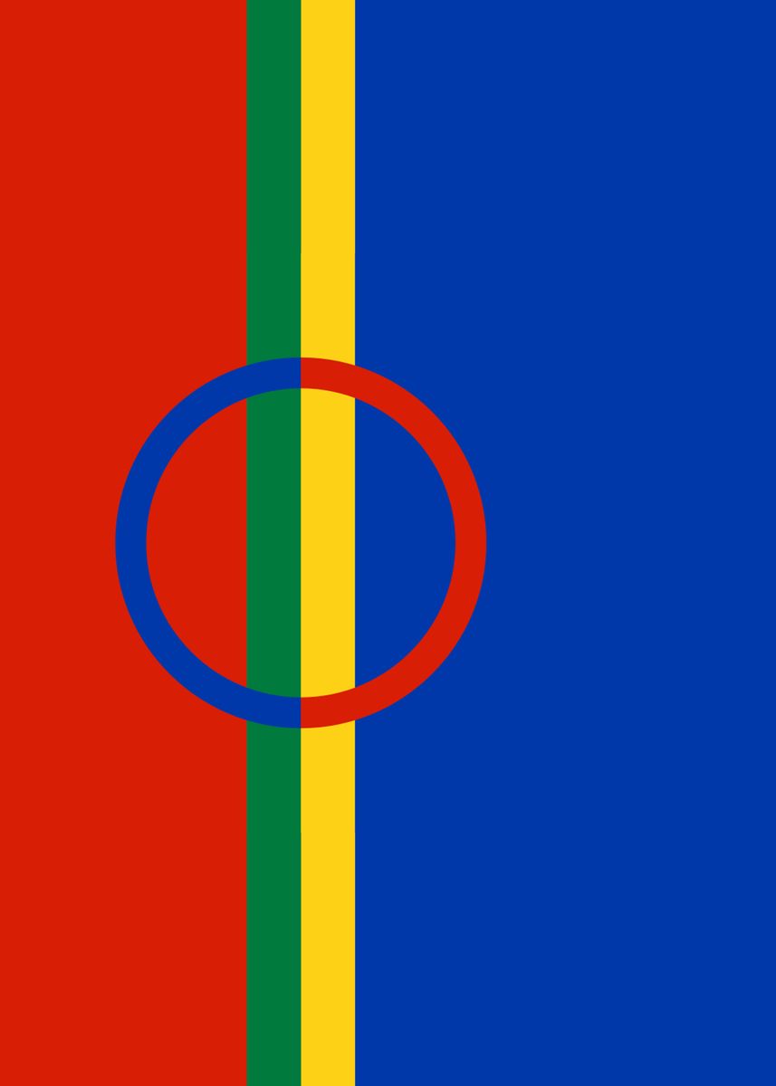 'Sami Flag' Poster, picture, metal print, paint by Salheddine Belmrabet ...