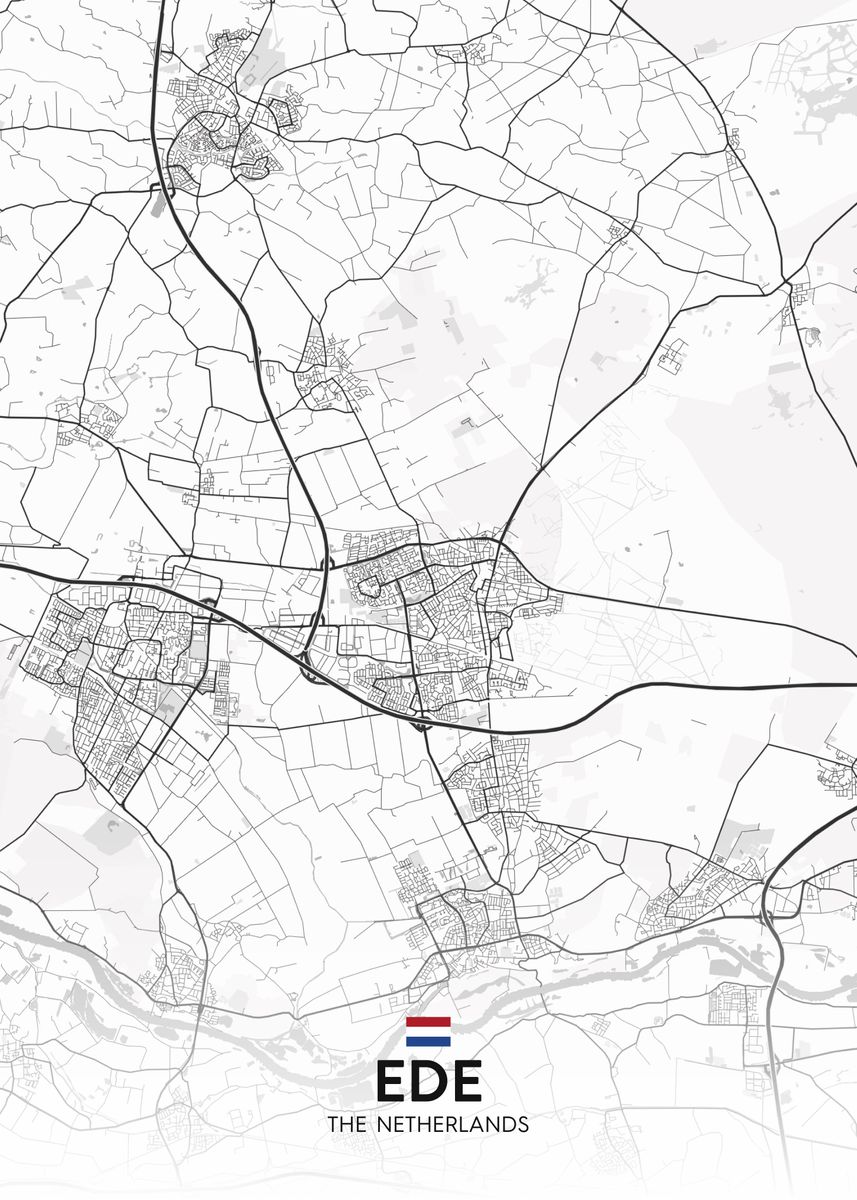 'Ede NL' Poster, picture, metal print, paint by IMR Designs | Displate