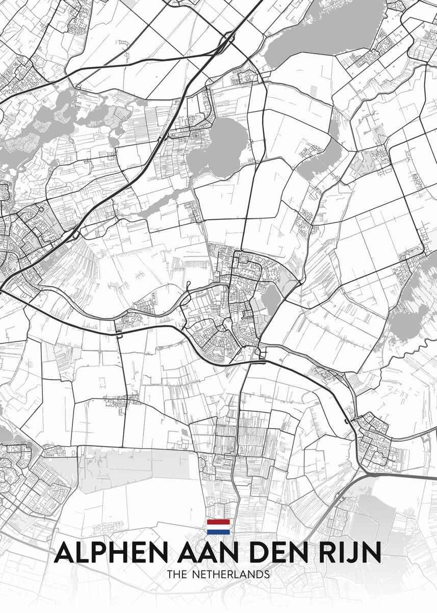 'Alphen aan den Rijn NL' Poster, picture, metal print, paint by IMR ...