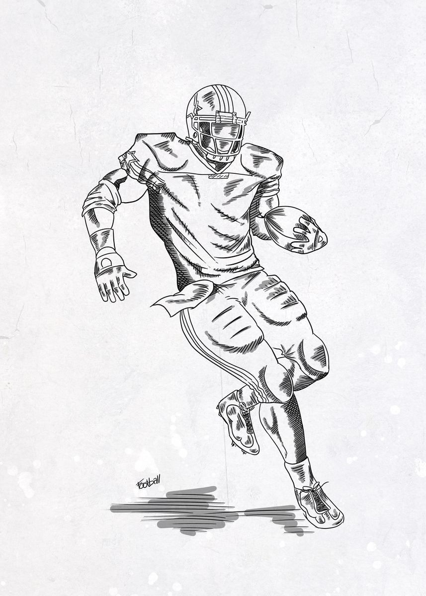 'Foodball' Poster, picture, metal print, paint by Lardis Art | Displate