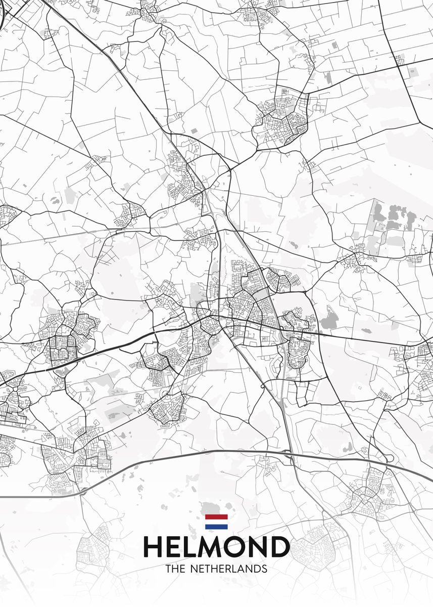'Helmond NL' Poster, picture, metal print, paint by IMR Designs | Displate