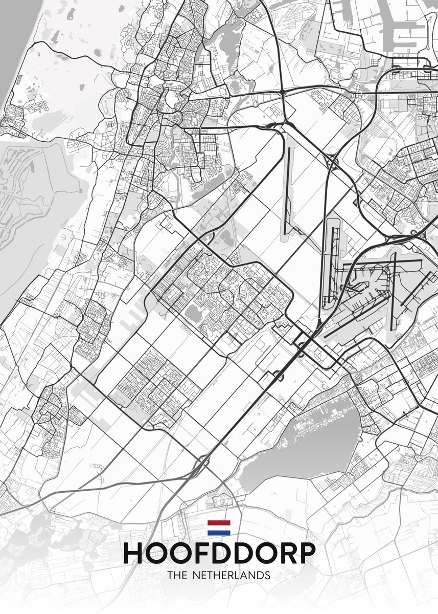 'Hoofddorp NL' Poster by IMR Designs | Displate