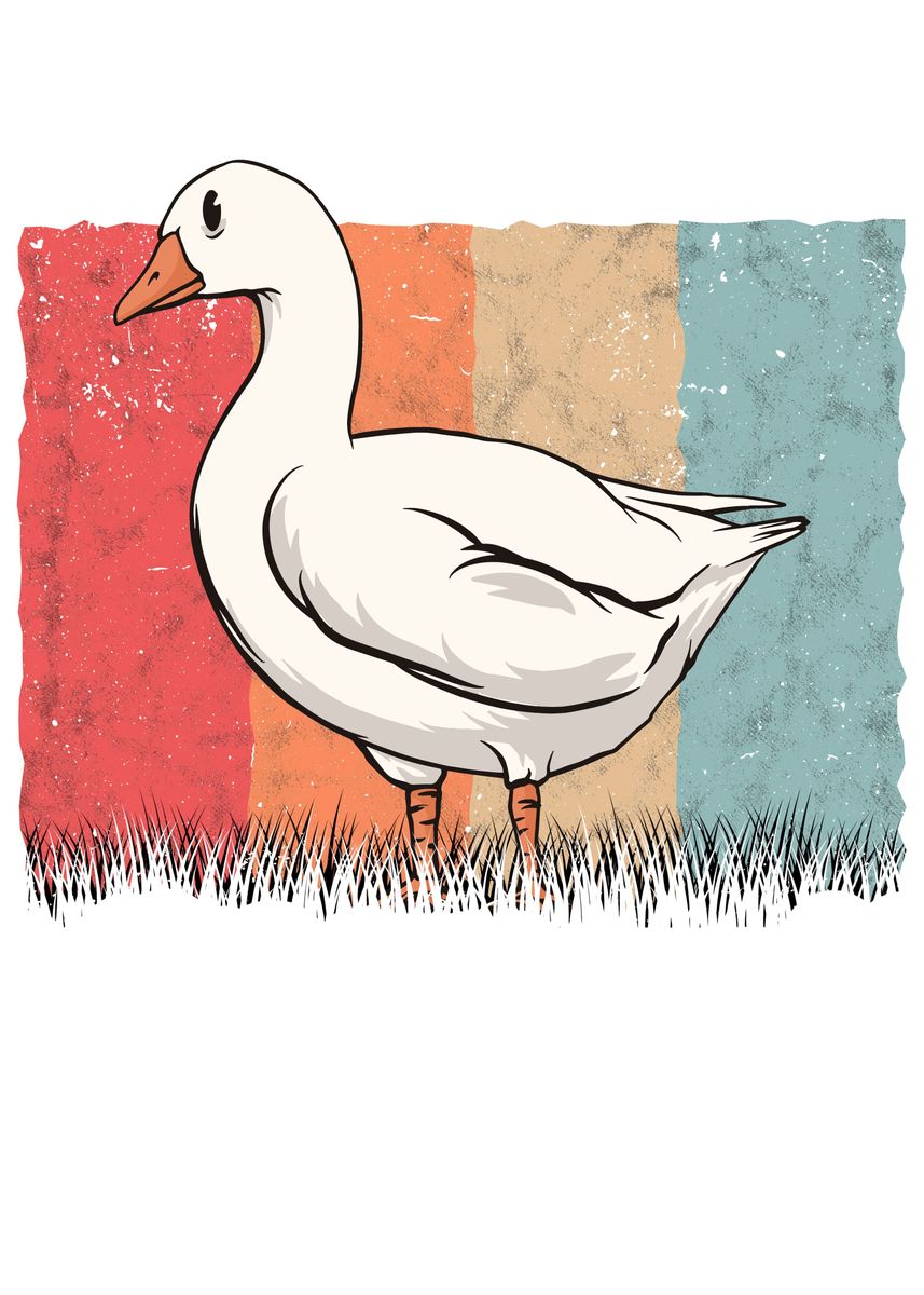 'Geese Retro Goose Vintage' Poster by FavoritePlates | Displate