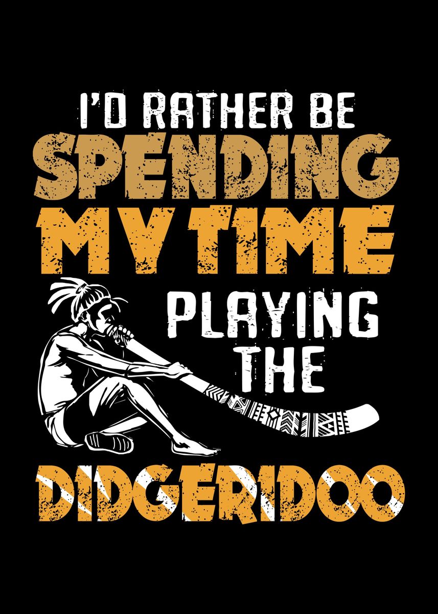 'Didgeridoo Playing Music' Poster, picture, metal print, paint by ...