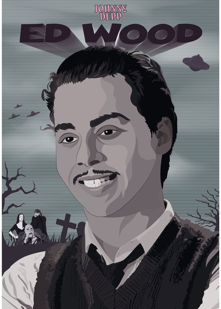 'Ed Wood' Poster by Hisham Minyawi | Displate