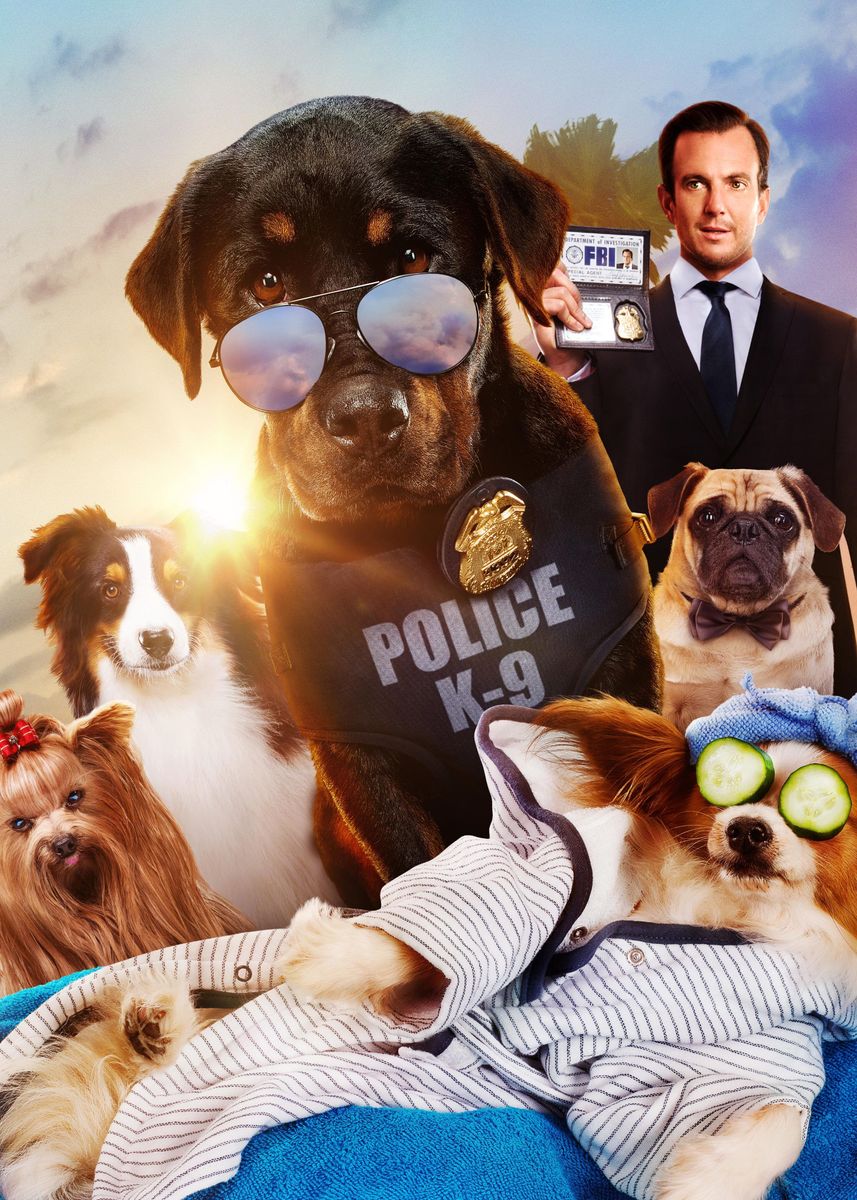 'Police Show Dogs FBI' Poster, picture, metal print, paint by LCW17 ...