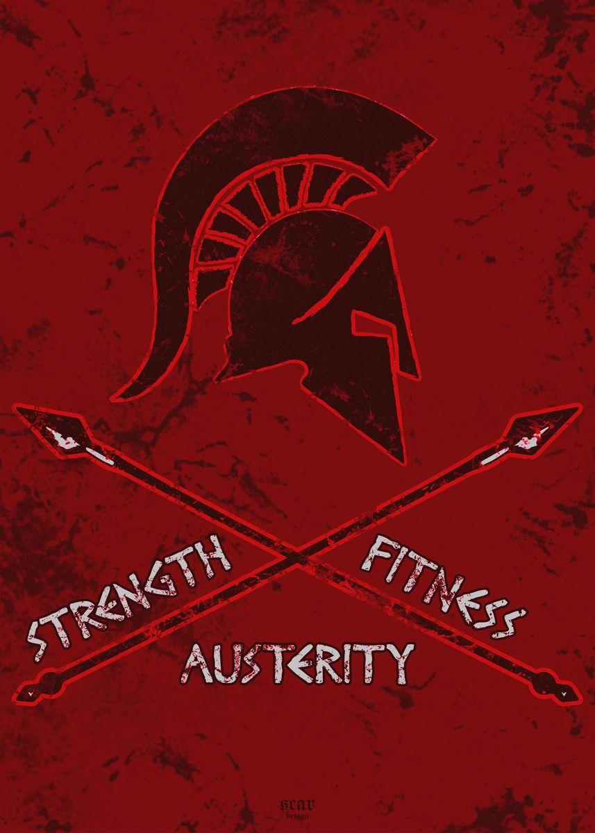 'Spartan Path' Poster, picture, metal print, paint by Scar Design ...