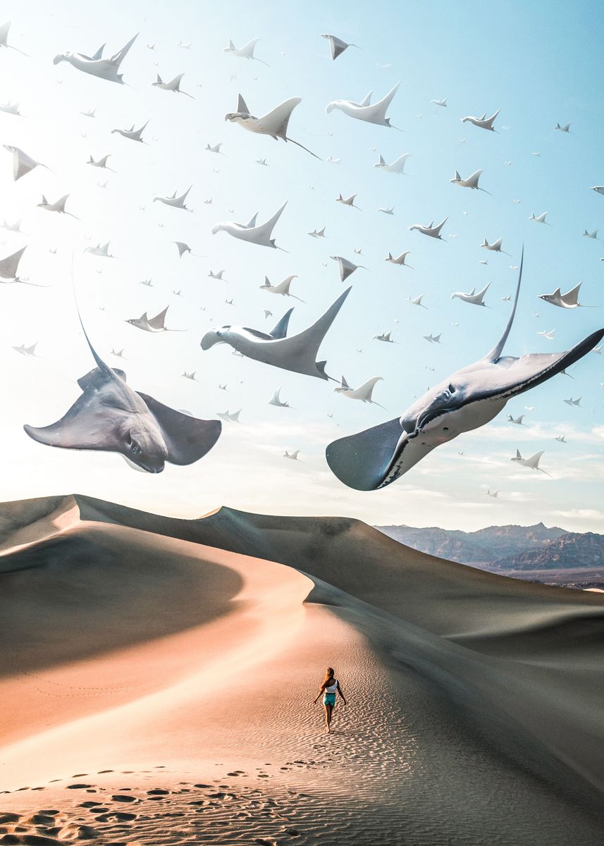 'Stingray Season' Poster, picture, metal print, paint by AlexGraphex ...