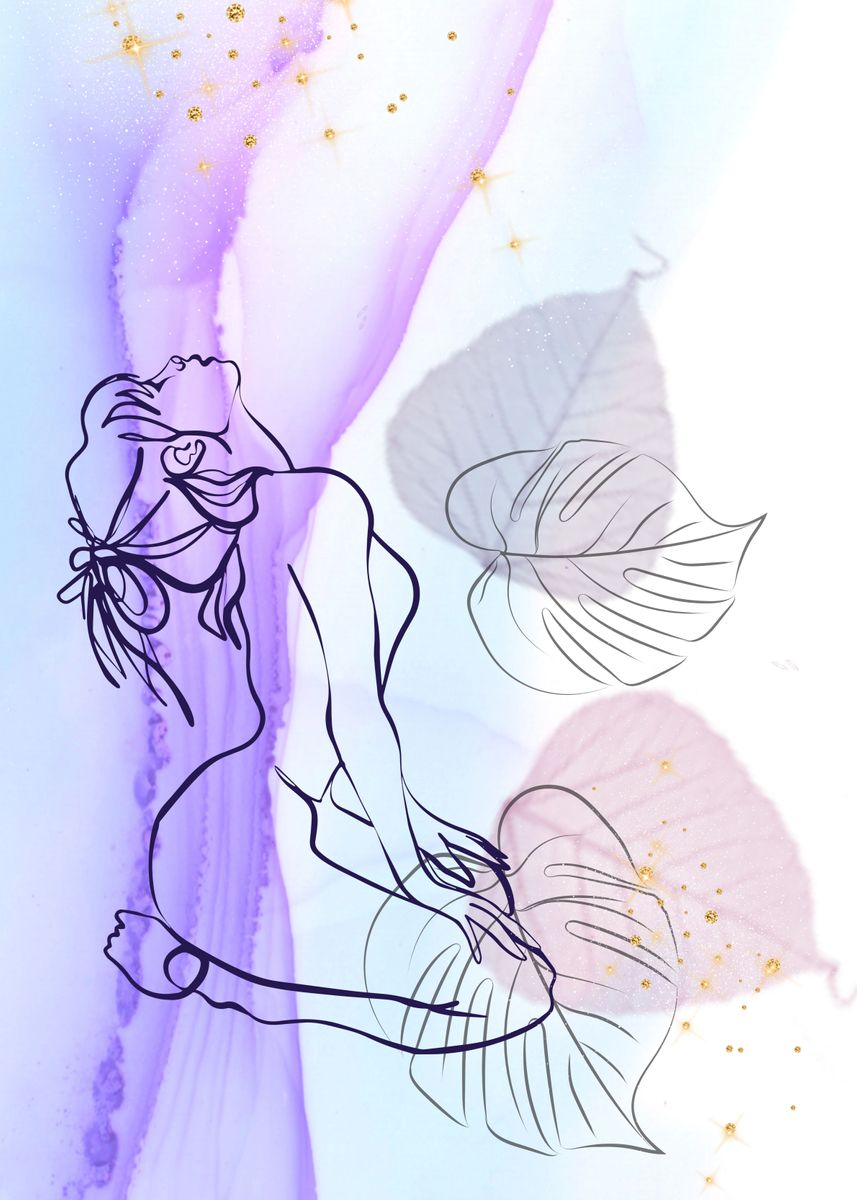 'Surrender' Poster, picture, metal print, paint by Narelle | Displate