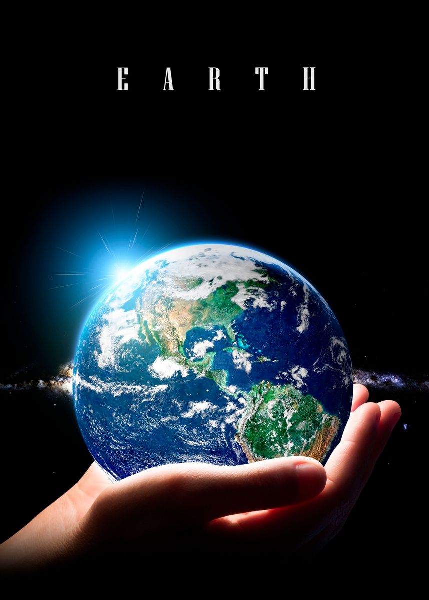 ' Earth' Poster, picture, metal print, paint by Space Nature | Displate