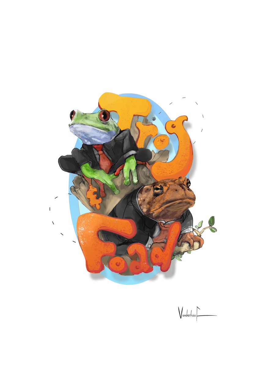 'Trog and Foad 2021' Poster, picture, metal print, paint by Sterling ...