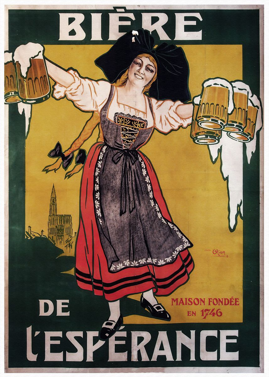 'Beer Retro' Poster by HHH GROUP | Displate