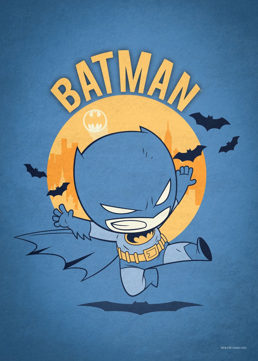 'Batman' Poster, picture, metal print, paint by DC Comics | Displate