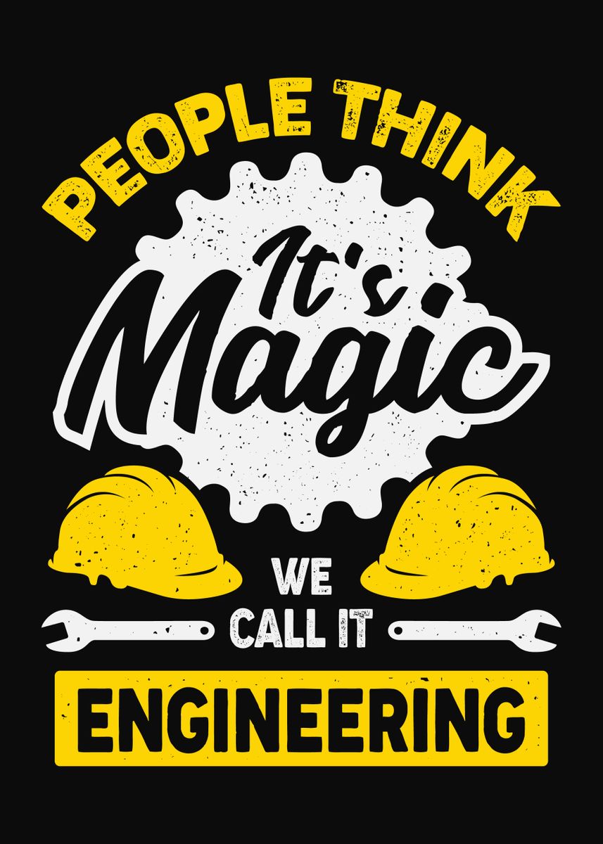 'Funny Engineering Design' Poster, picture, metal print, paint by ...