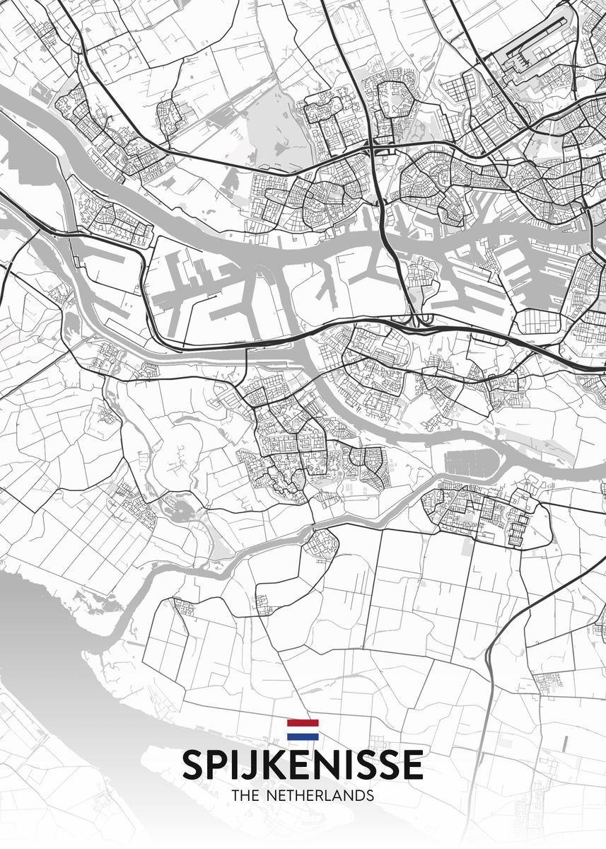 'Spijkenisse NL' Poster by IMR Designs | Displate