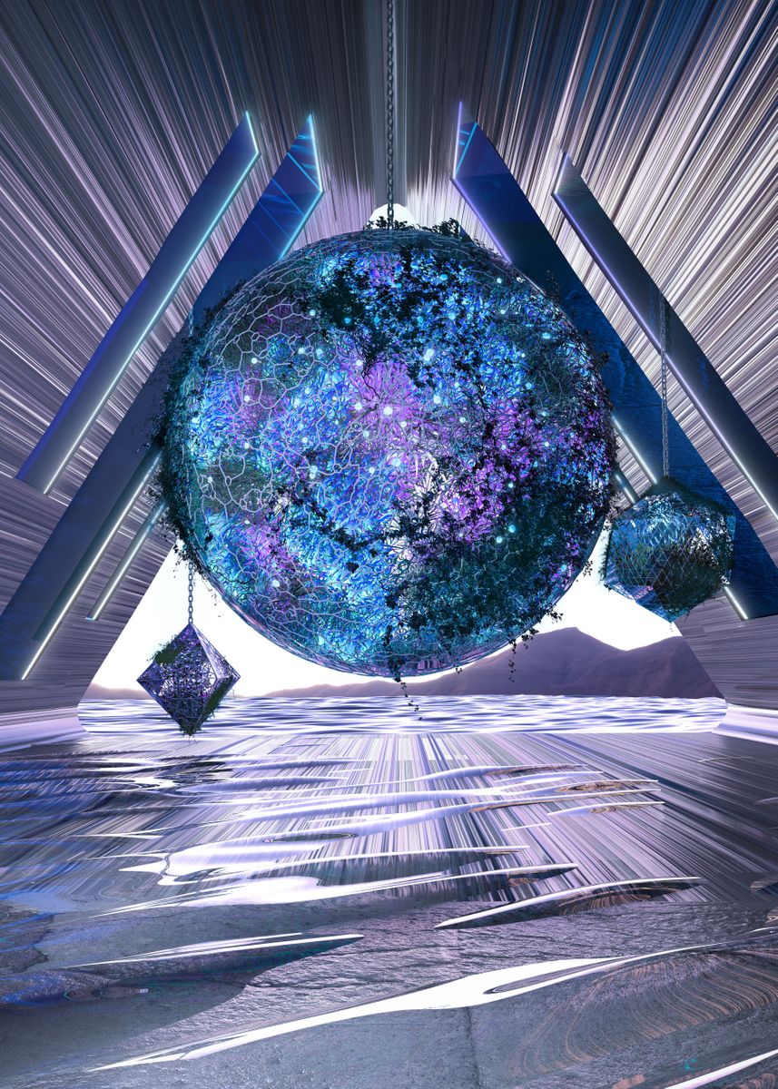 'Astral state' Poster, picture, metal print, paint by Snji | Displate