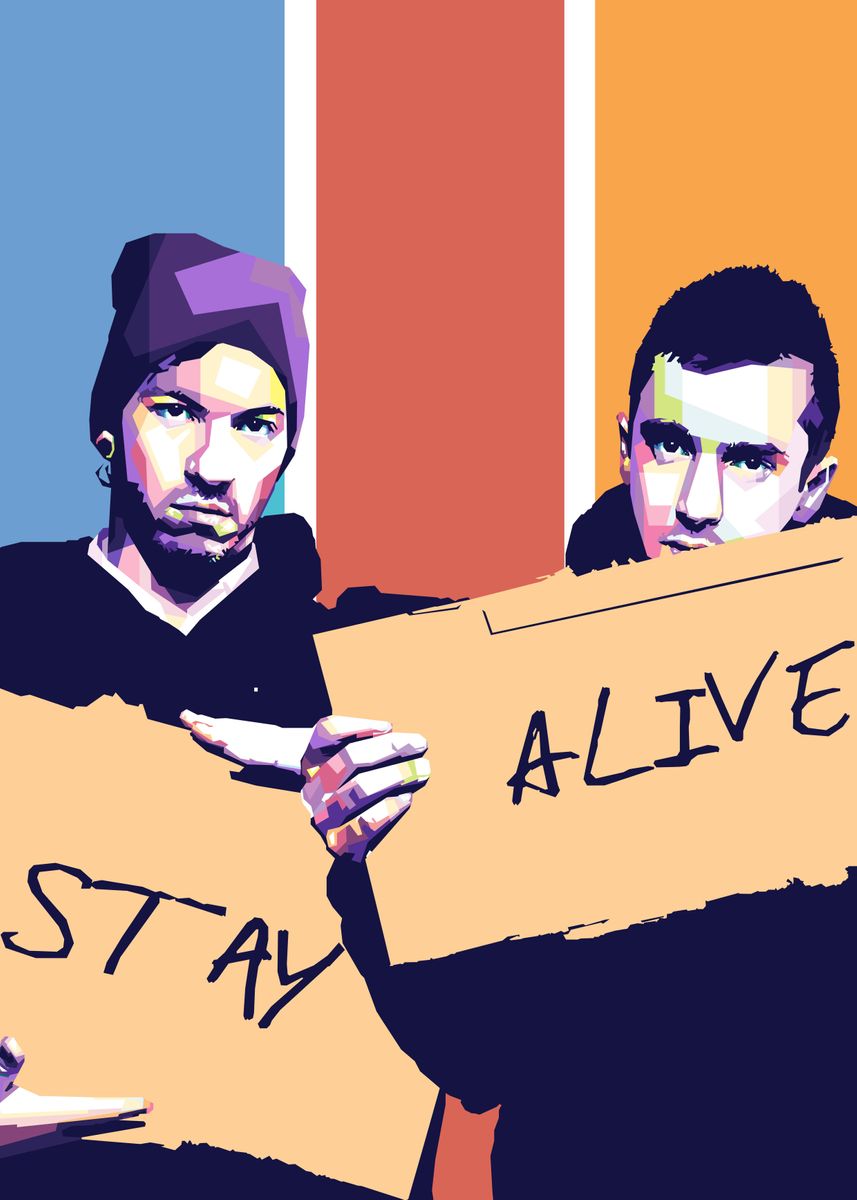 'Twenty One Pilots' Poster, picture, metal print, paint by Sherlock ...