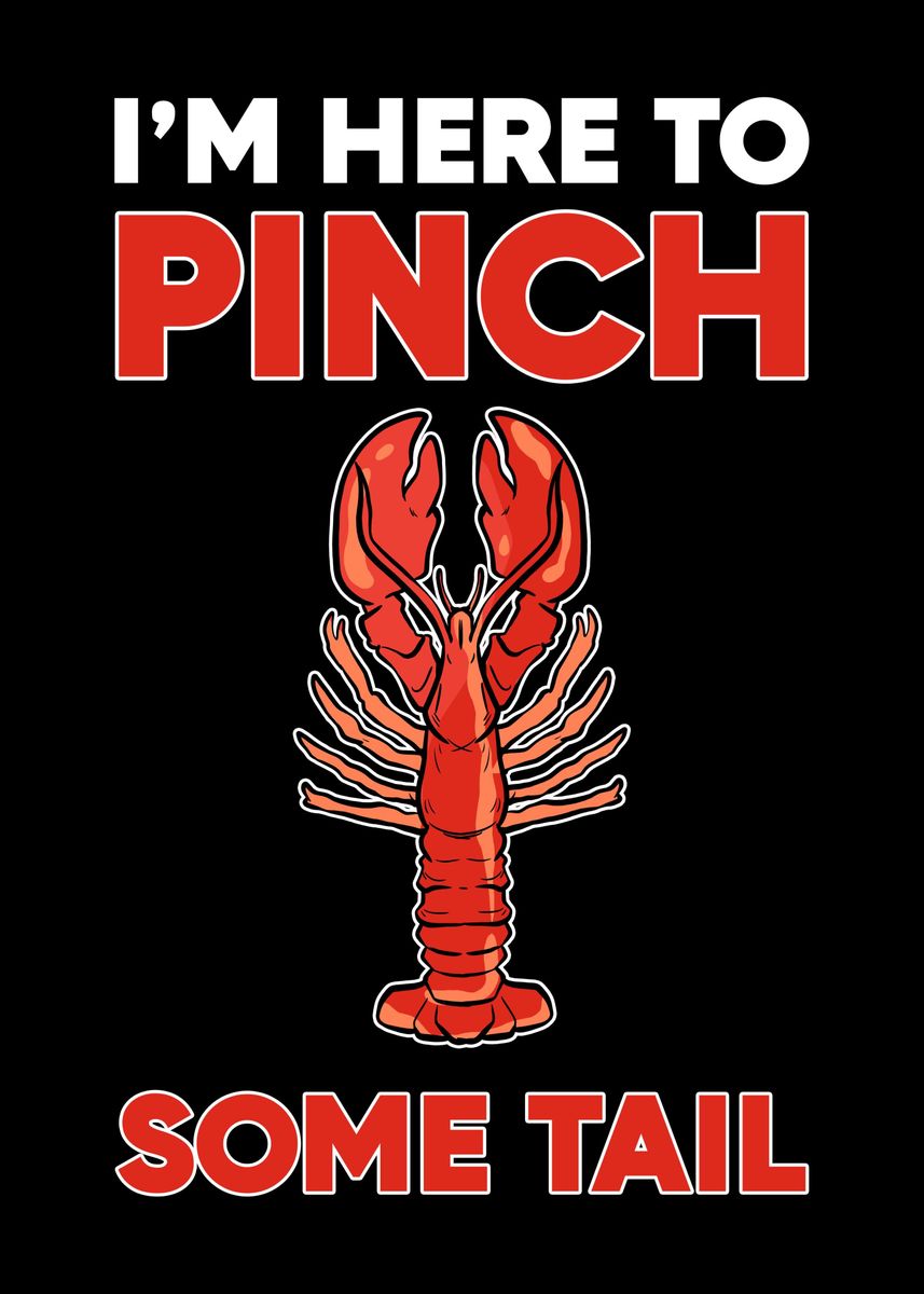 'Lobster Claw' Poster, picture, metal print, paint by FunnyGifts | Displate