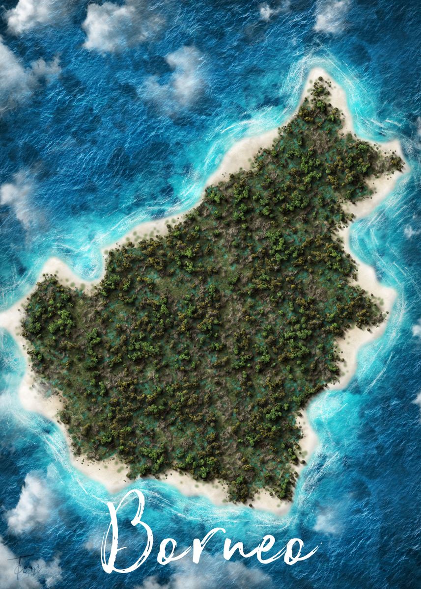 'Borneo' Poster by Petra Rommelfanger | Displate