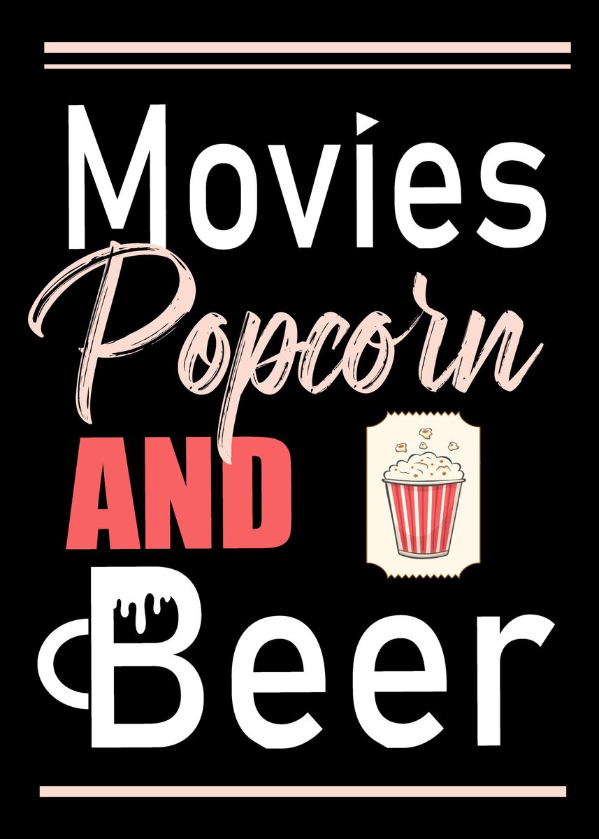 'Popcorn' Poster by CrazySquirrel | Displate