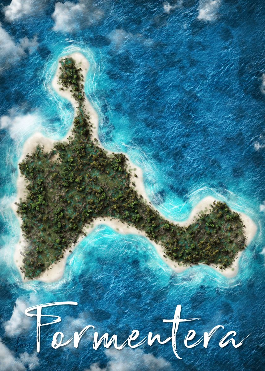 'Formentera' Poster by Petra Rommelfanger | Displate