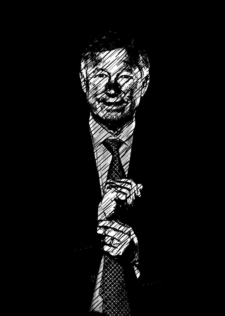 'Sir Alex Ferguson' Poster, picture, metal print, paint by Faqih Art ...