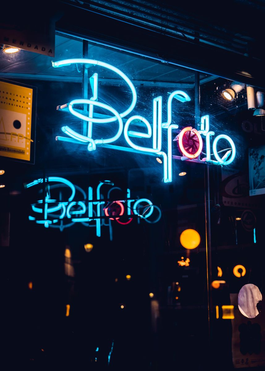 'Neon showcase' Poster, picture, metal print, paint by Thomas ...