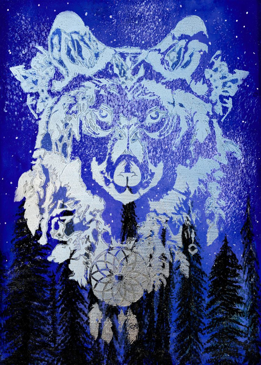 'Forest Guardian' Poster, picture, metal print, paint by Olga Rogovets ...