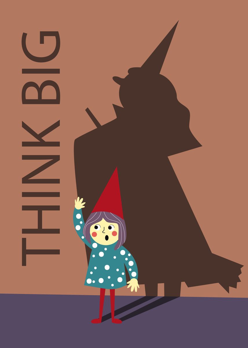 'The Girl and Witch Shadow' Poster by taofik merchsigns | Displate