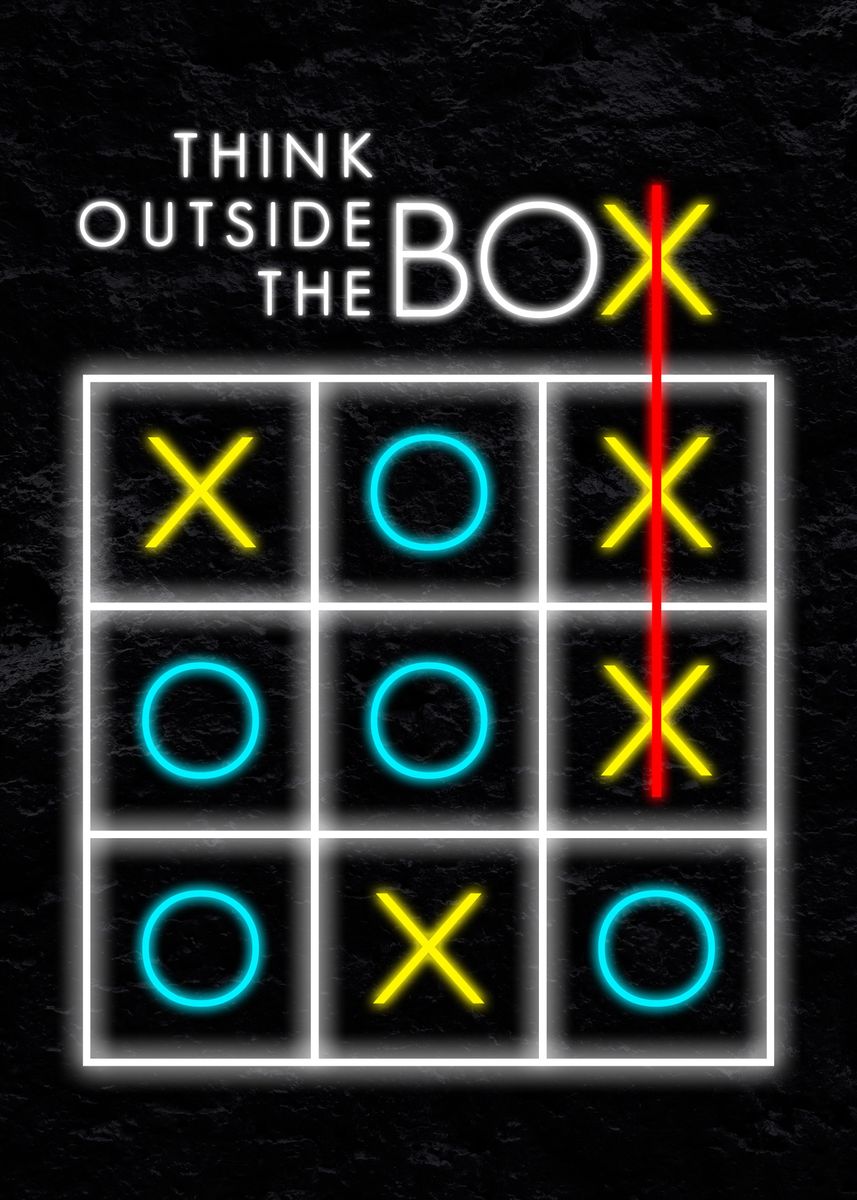 'Think Outside the Box' Poster by ABConcepts | Displate