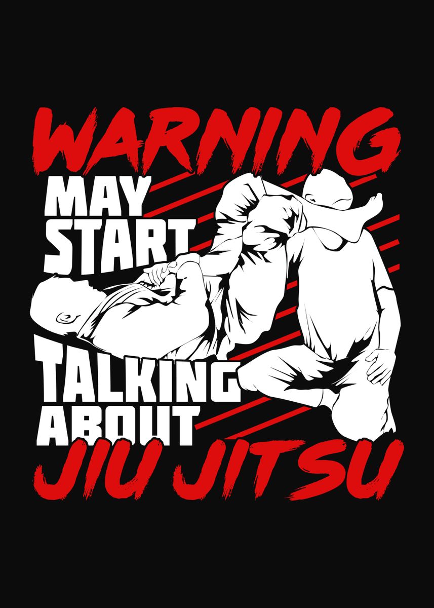 'Talking About Jiu Jitsu' Poster, picture, metal print, paint by Marcel ...