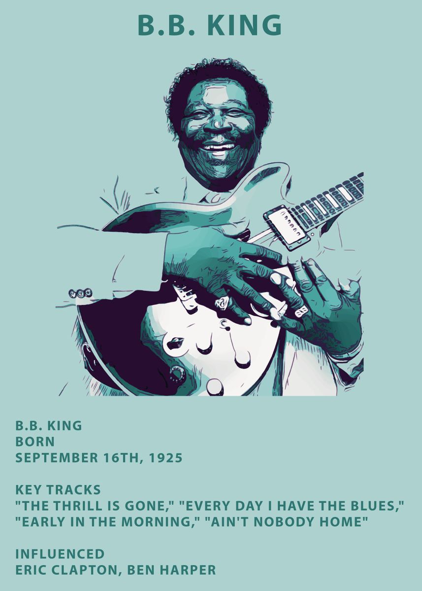 'BB King' Poster by neon wonderland | Displate