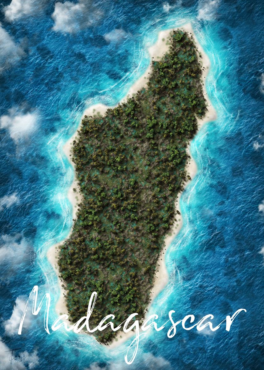 Madagascar Island Poster
