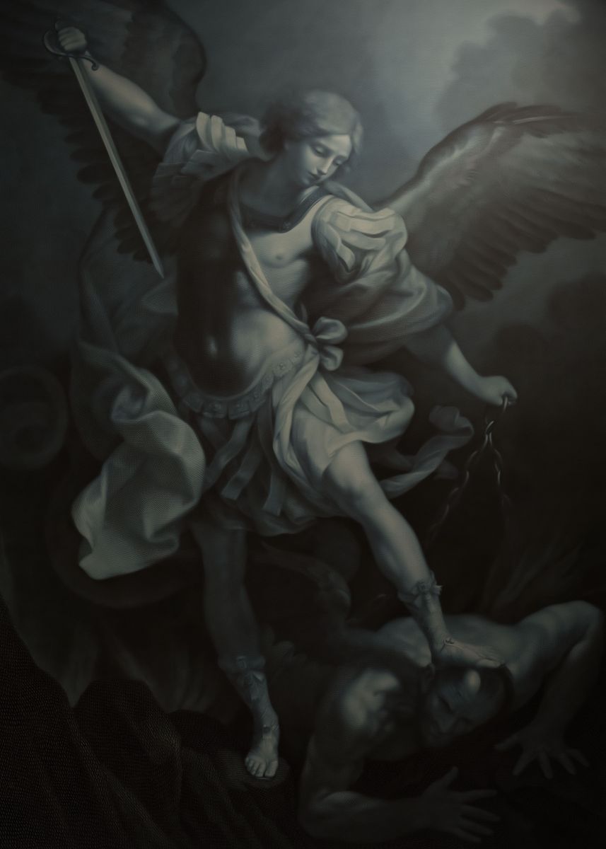 'Holy war' Poster, picture, metal print, paint by Rashid | Displate