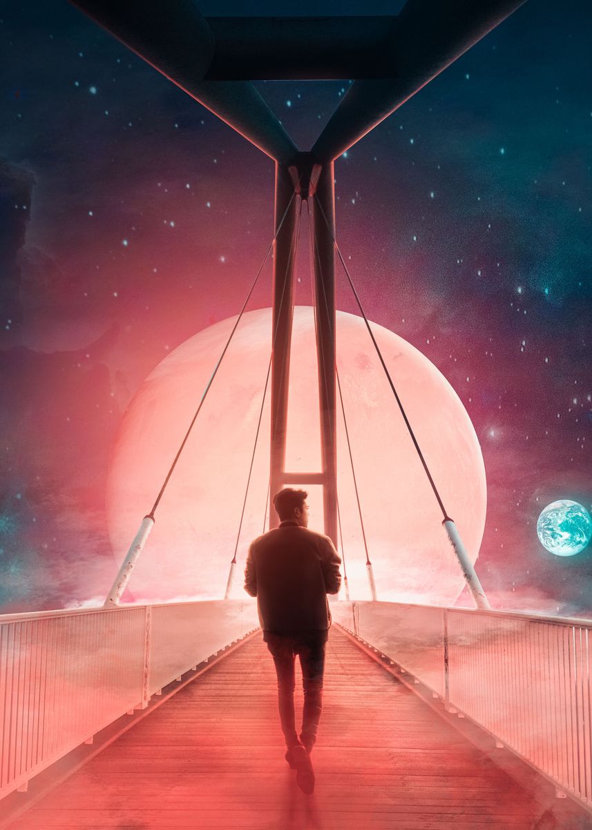 'Space Bridge' Poster by SG Gayashan | Displate