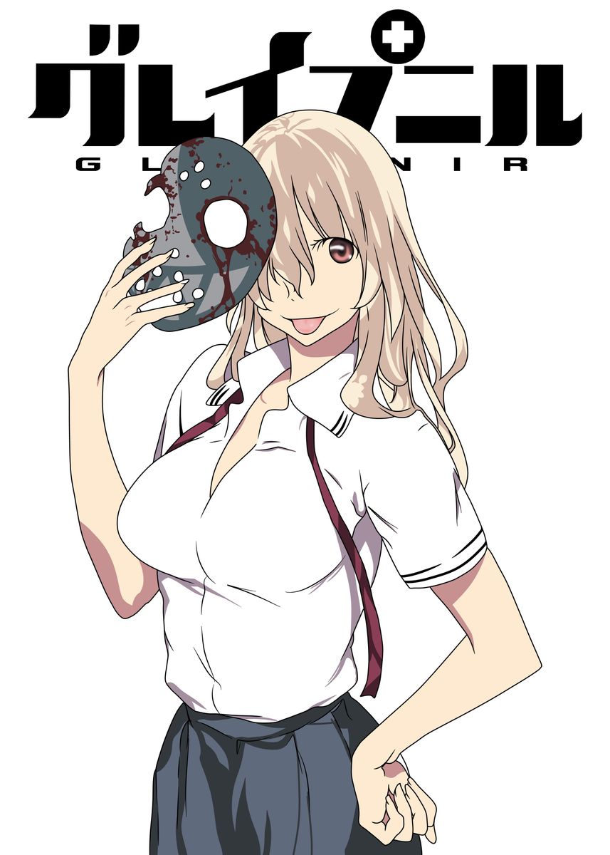 'Girl Mask' Poster by Black Sketch Drwing | Displate