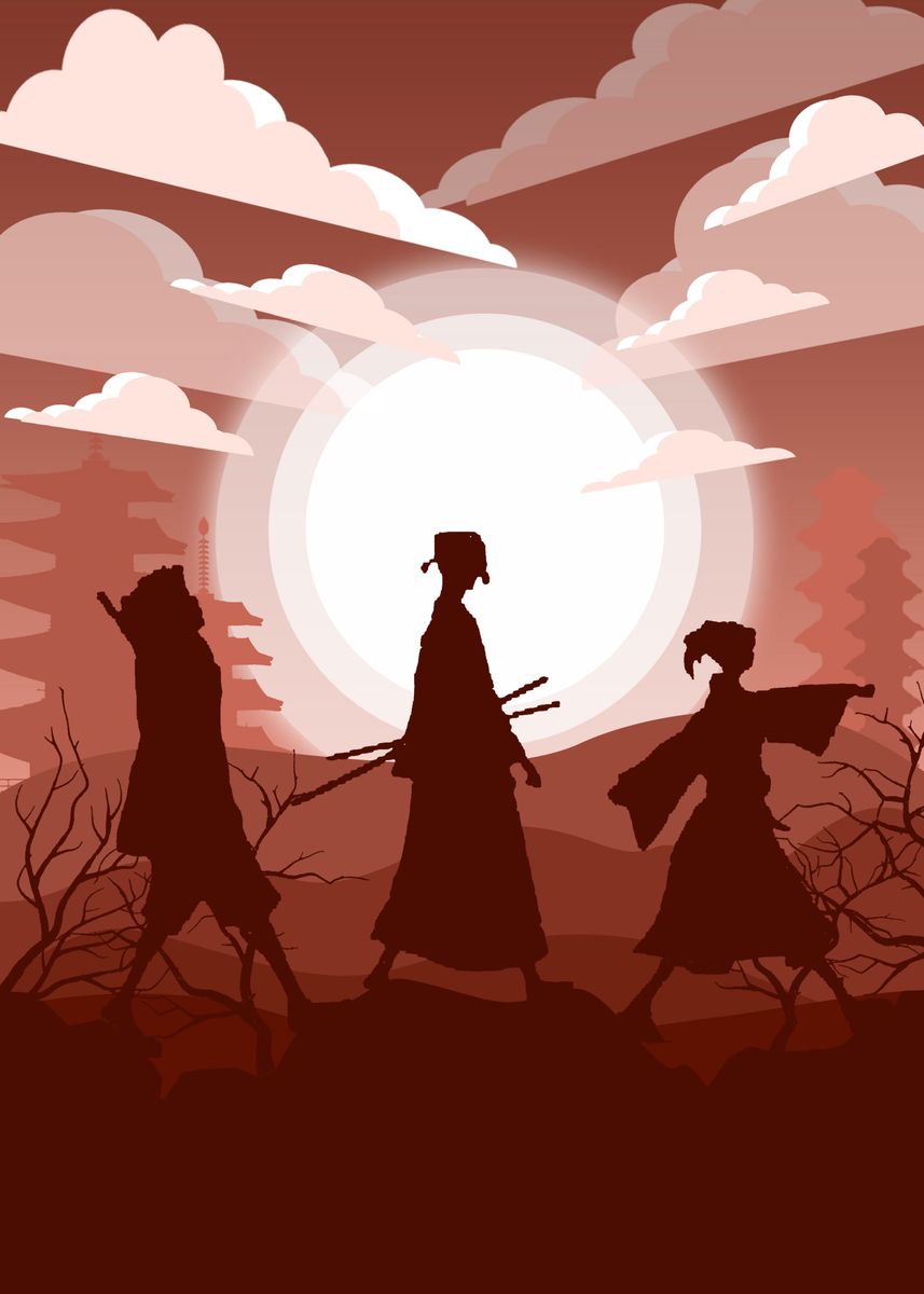 'Samurai Is Back' Poster, picture, metal print, paint by Theng Id ...