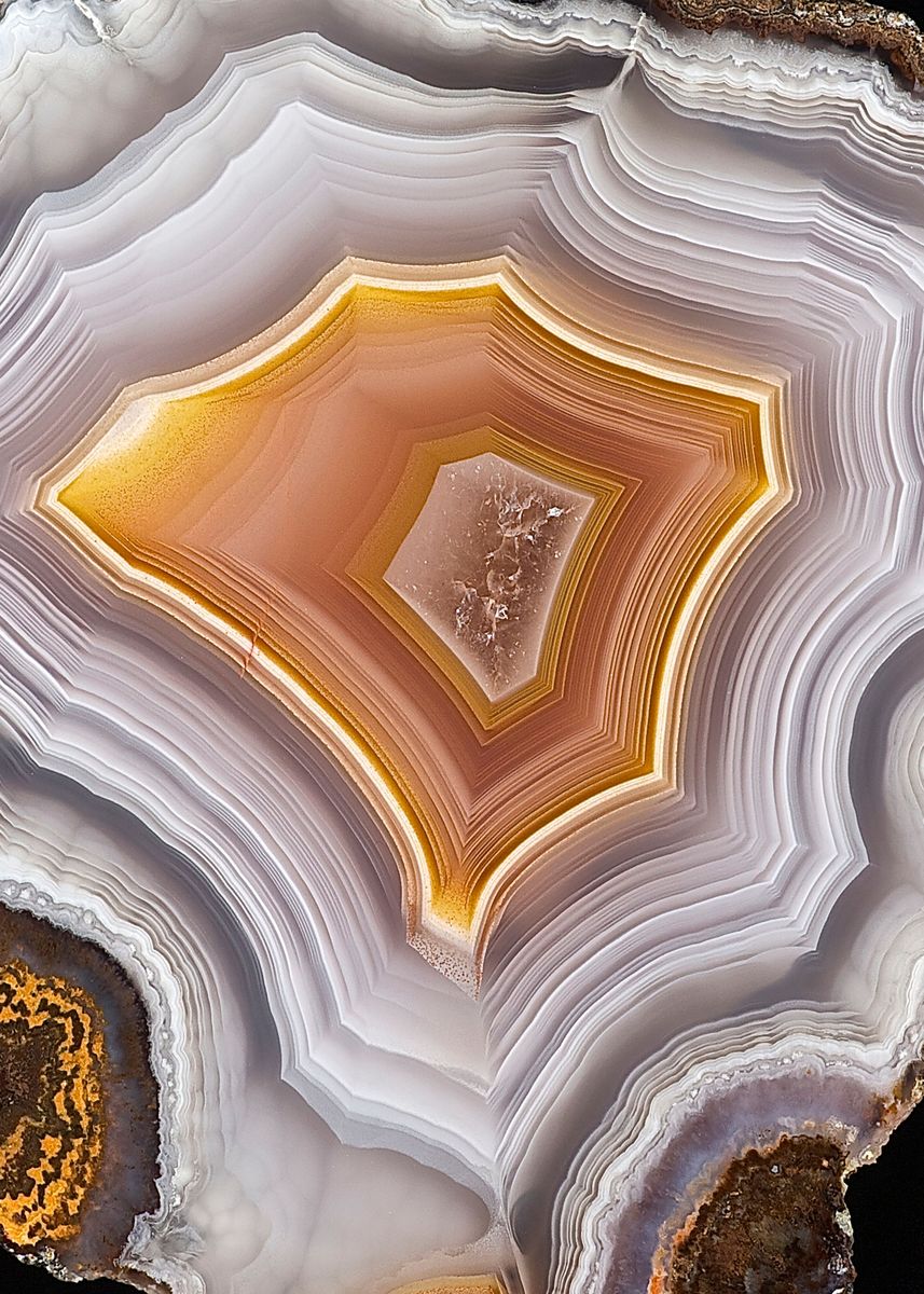 'Agate Slice Texture 10' Poster, picture, metal print, paint by Aloke ...