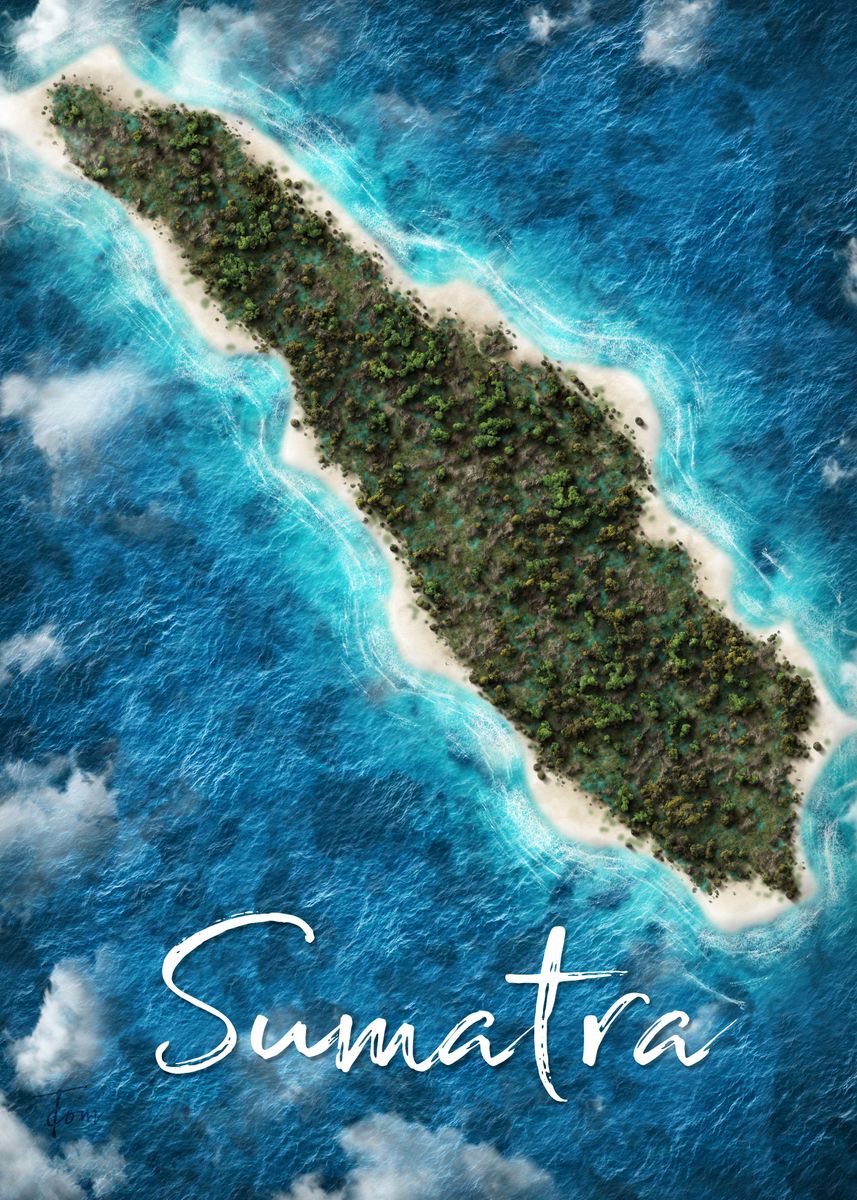 'Sumatra' Poster, picture, metal print, paint by Petra Rommelfanger ...