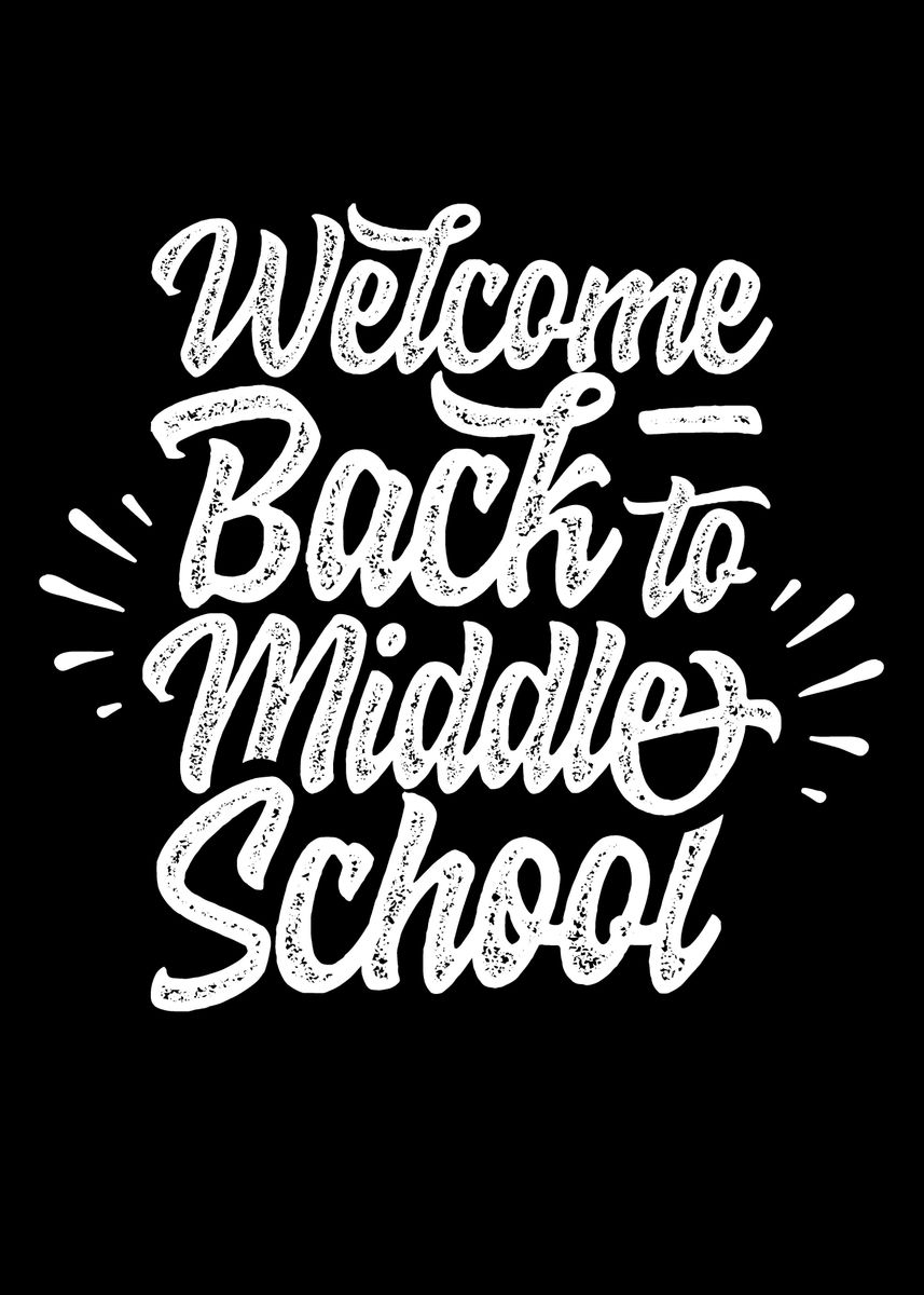 'Back To Middle School' Poster by dr3designs | Displate