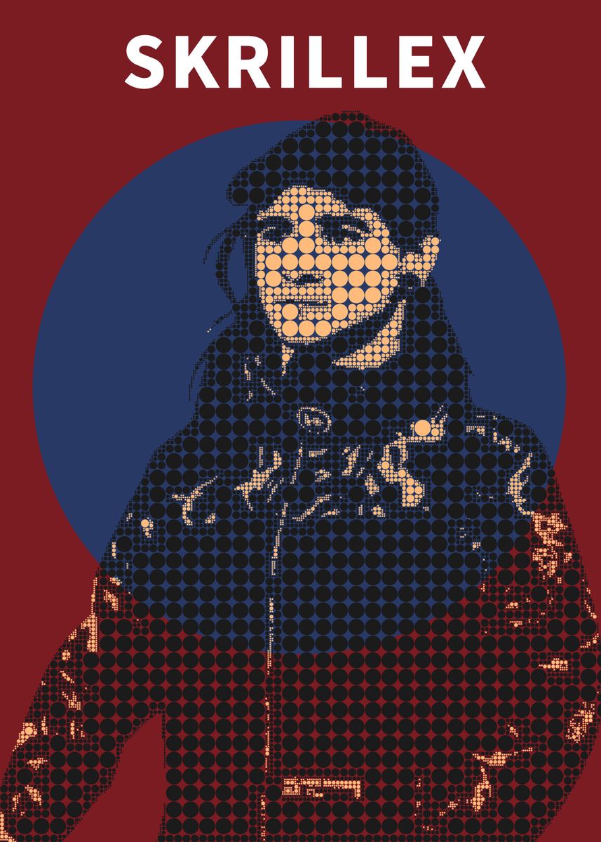 'skrillex' Poster, picture, metal print, paint by Bestselling Music ...