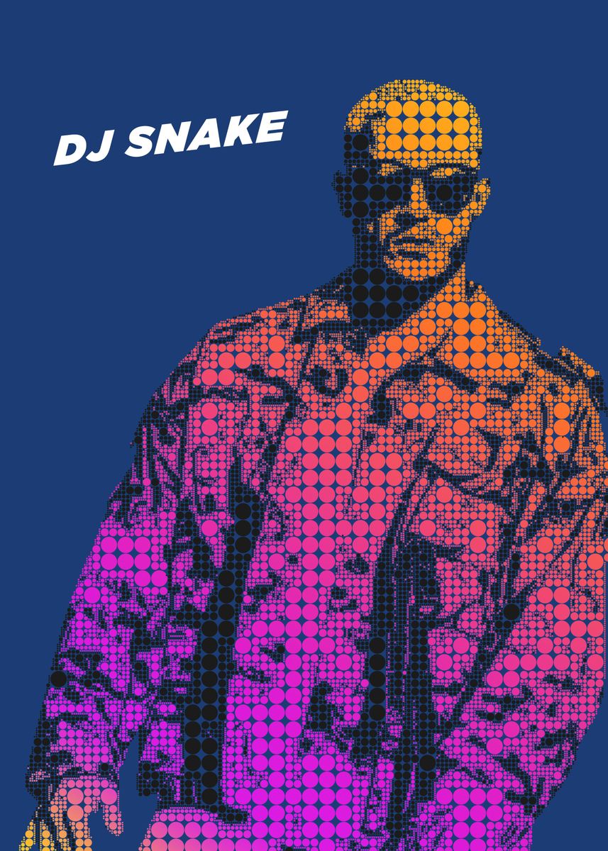 'dj snake' Poster, picture, metal print, paint by Bestselling Music ...
