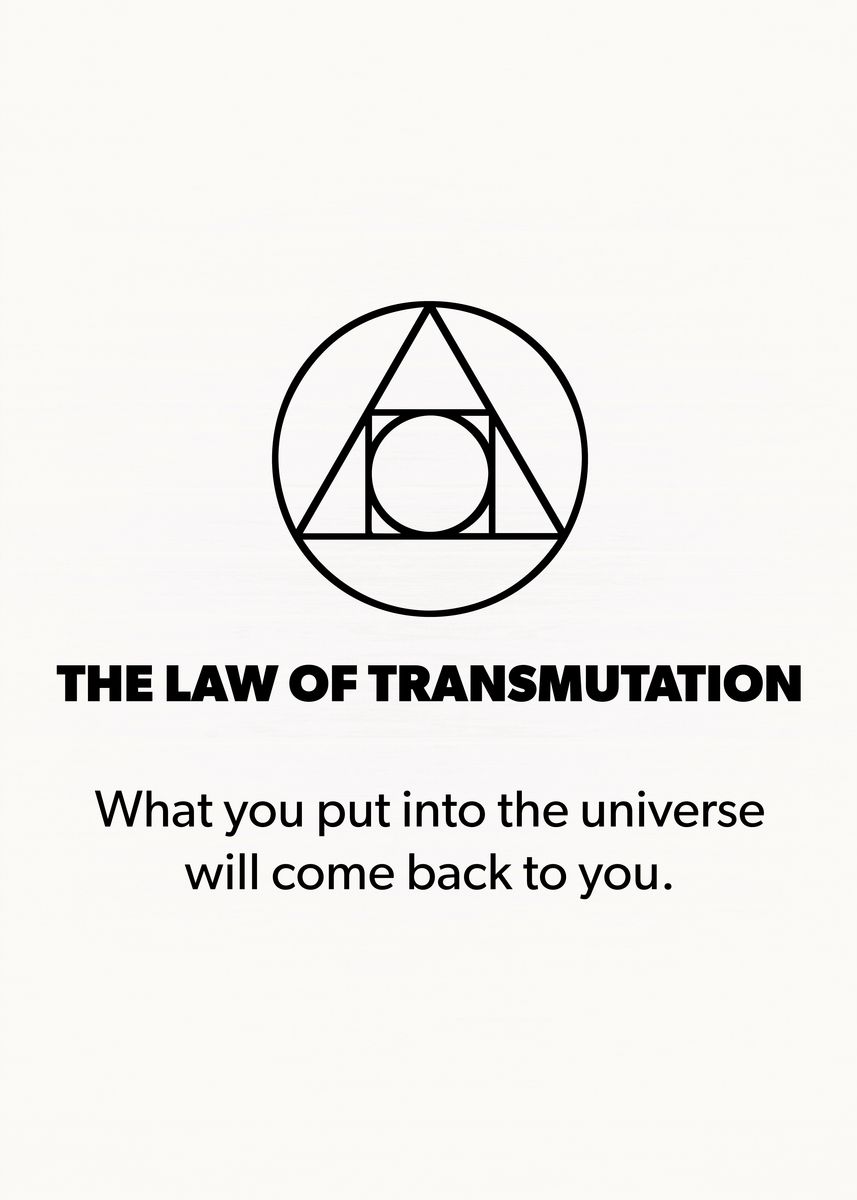 'Law of Transmutation' Poster, picture, metal print, paint by CHAN ...