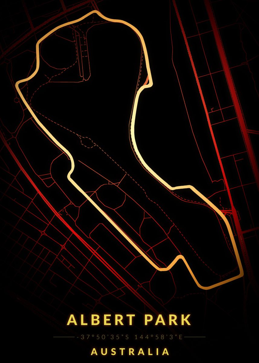 'Albert Park' Poster by Jerhus | Displate