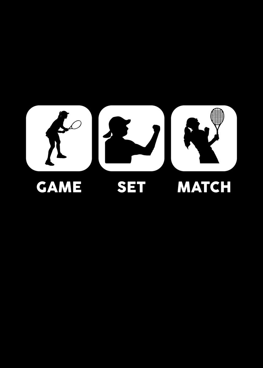 'Game Set Match' Poster by bananadesign | Displate