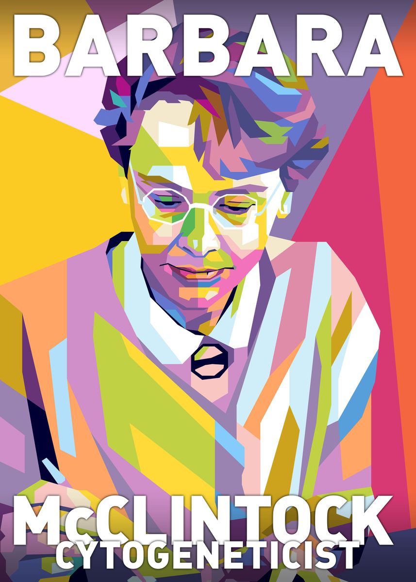 'Barbara McClintock' Poster, picture, metal print, paint by Shecience ...
