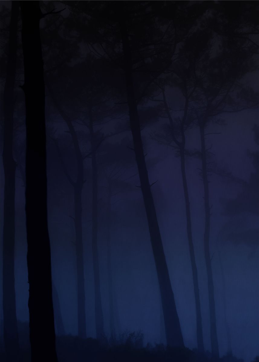 'Trees' Poster, picture, metal print, paint by Fotis Digitalart | Displate