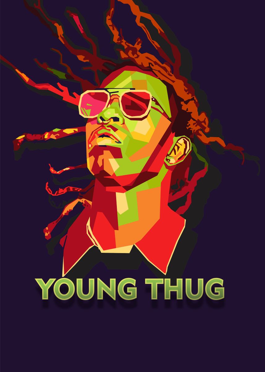 'Young thug' Poster, picture, metal print, paint by Komandan 31 | Displate